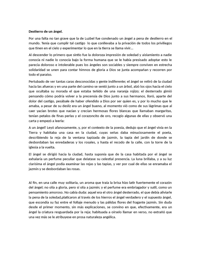 Destierro de Un Angel | PDF