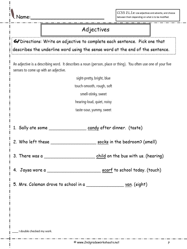 Grade 2 Grammar Class | PDF