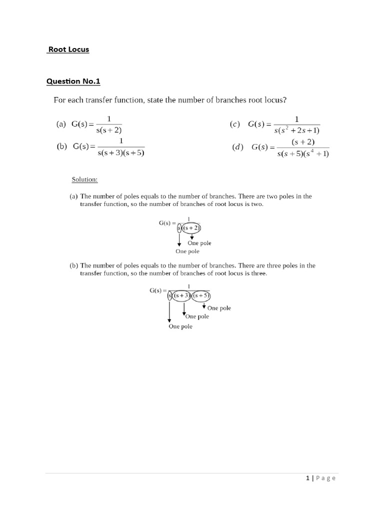Root Locus Short Questions and Answers 29-3-2024 | PDF