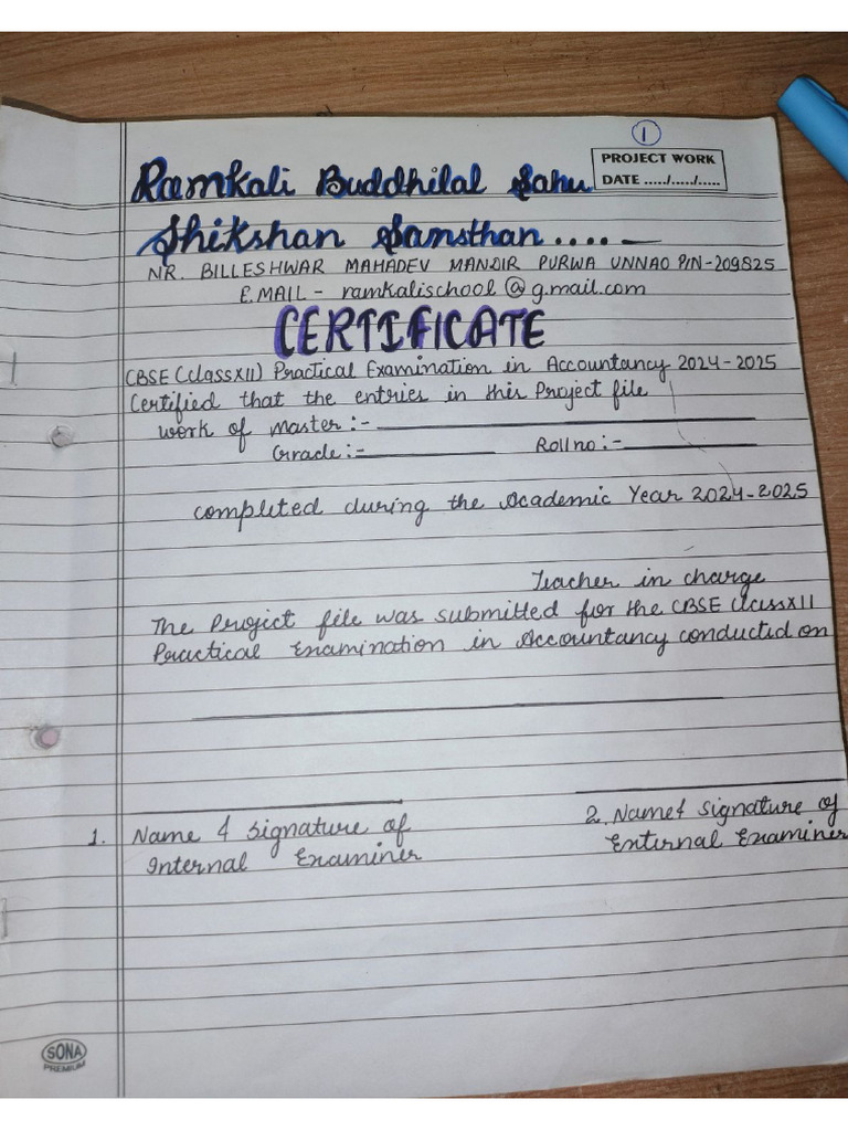 Account Practical File 2024-25 - Compress | PDF