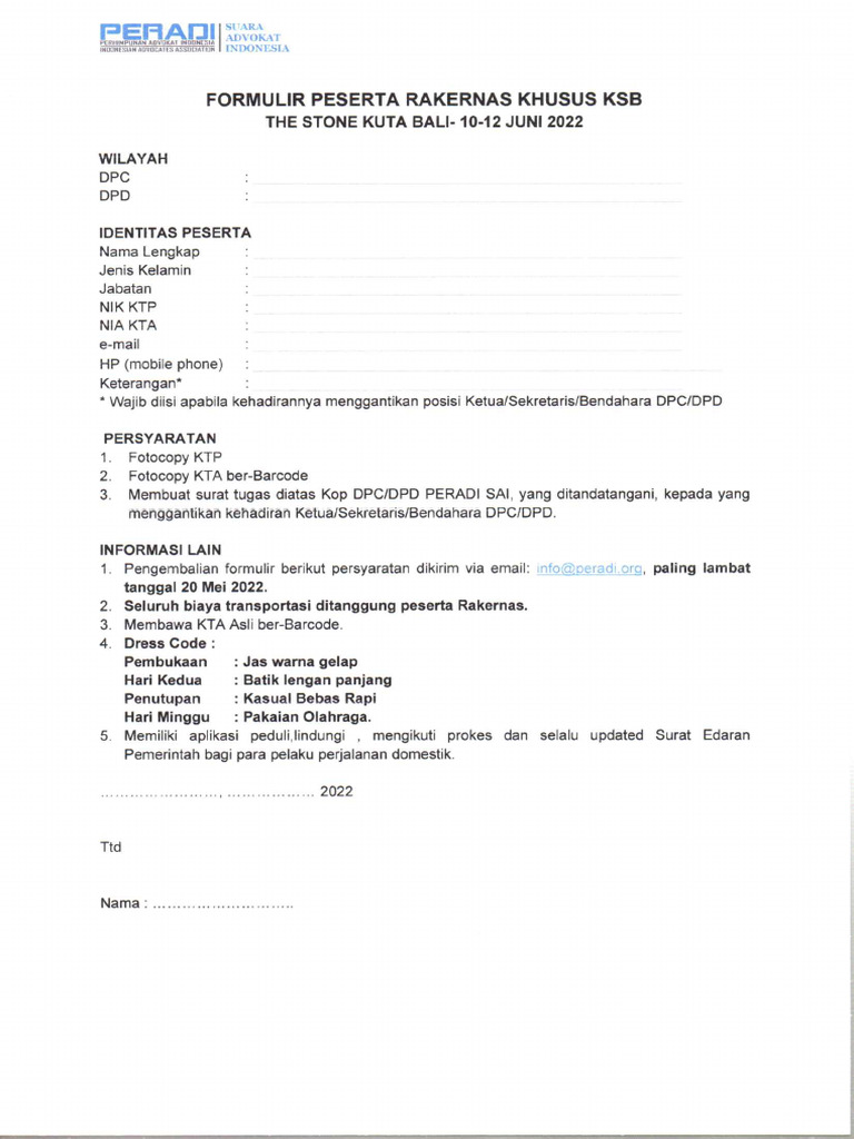 Form KSB Rakernas III | PDF