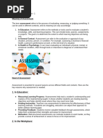 Assessment Report Examples & Guide | PDF