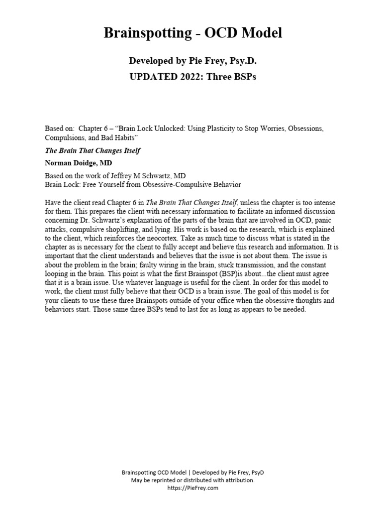 OCD-Model-2022 | PDF | Obsessive–Compulsive Disorder | Neuroscience