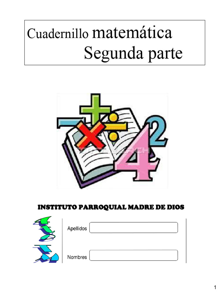 Cuadernillo Mate. 2da Parte 4tott | PDF