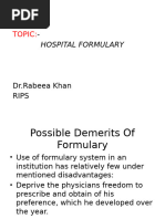 Hospital Formulary PDF | PDF | Pharmacy | Medical Prescription