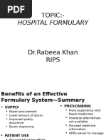 Hospital Formulary PDF | PDF | Pharmacy | Medical Prescription