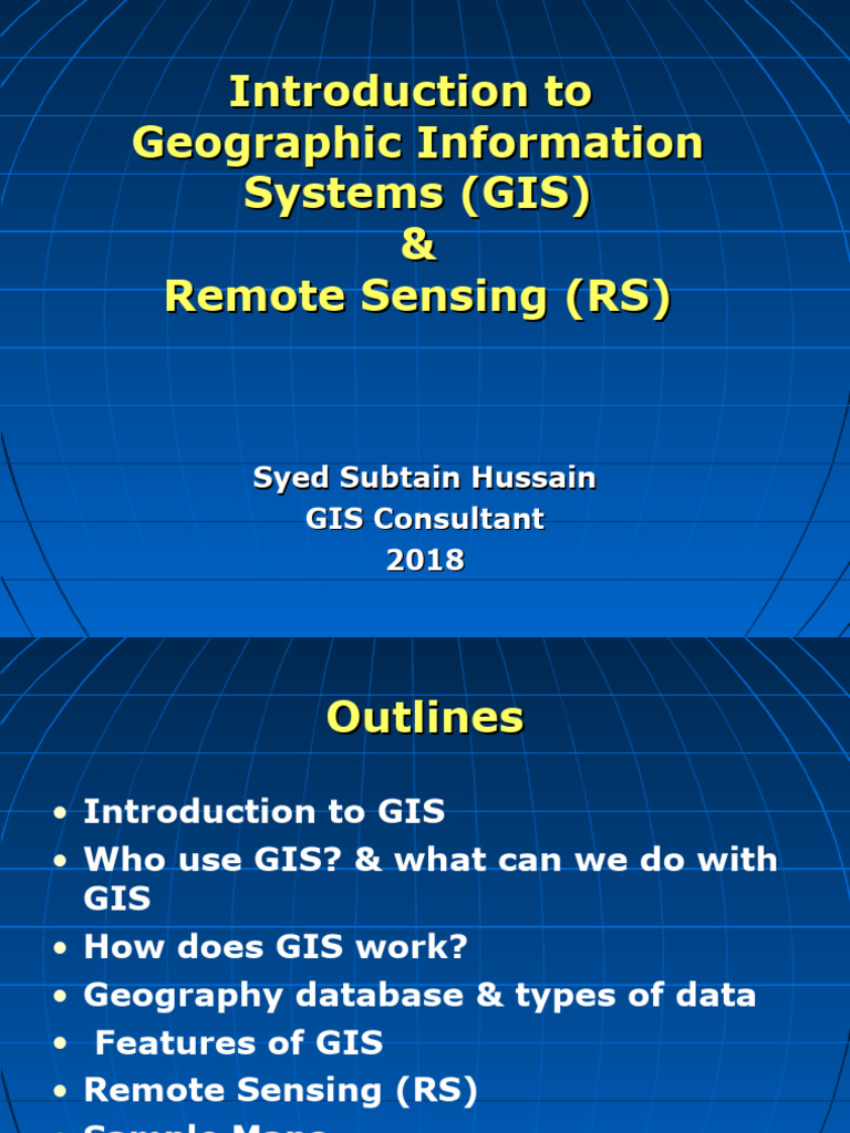 6 Introductiongisrs 181219183621 | PDF | Geographic Information System ...