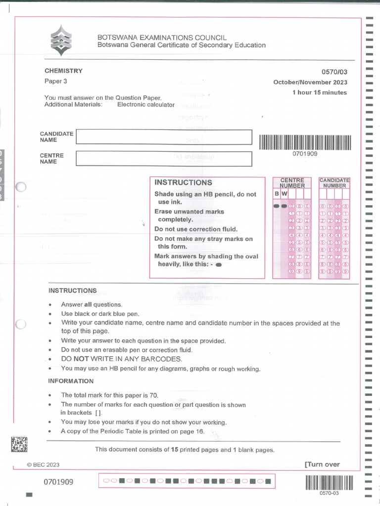 2023 Chem p3-1 | PDF