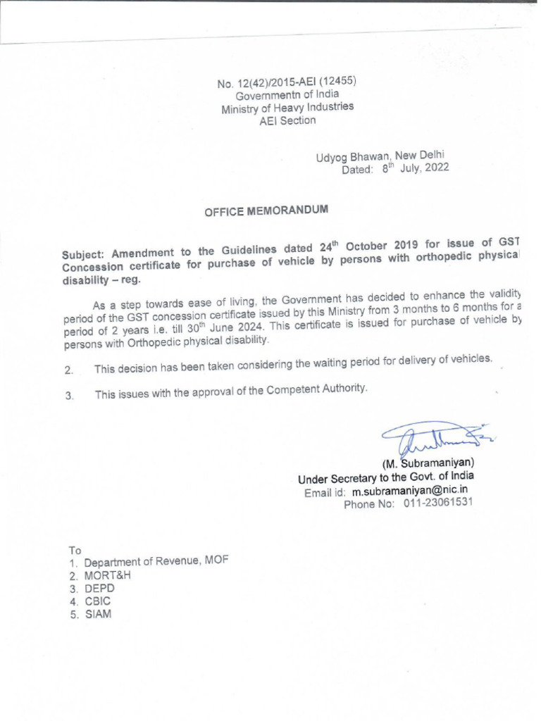 Validity Extension | PDF