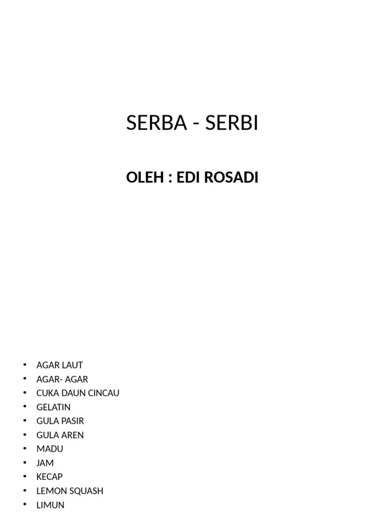 Serba - Serbi | PDF