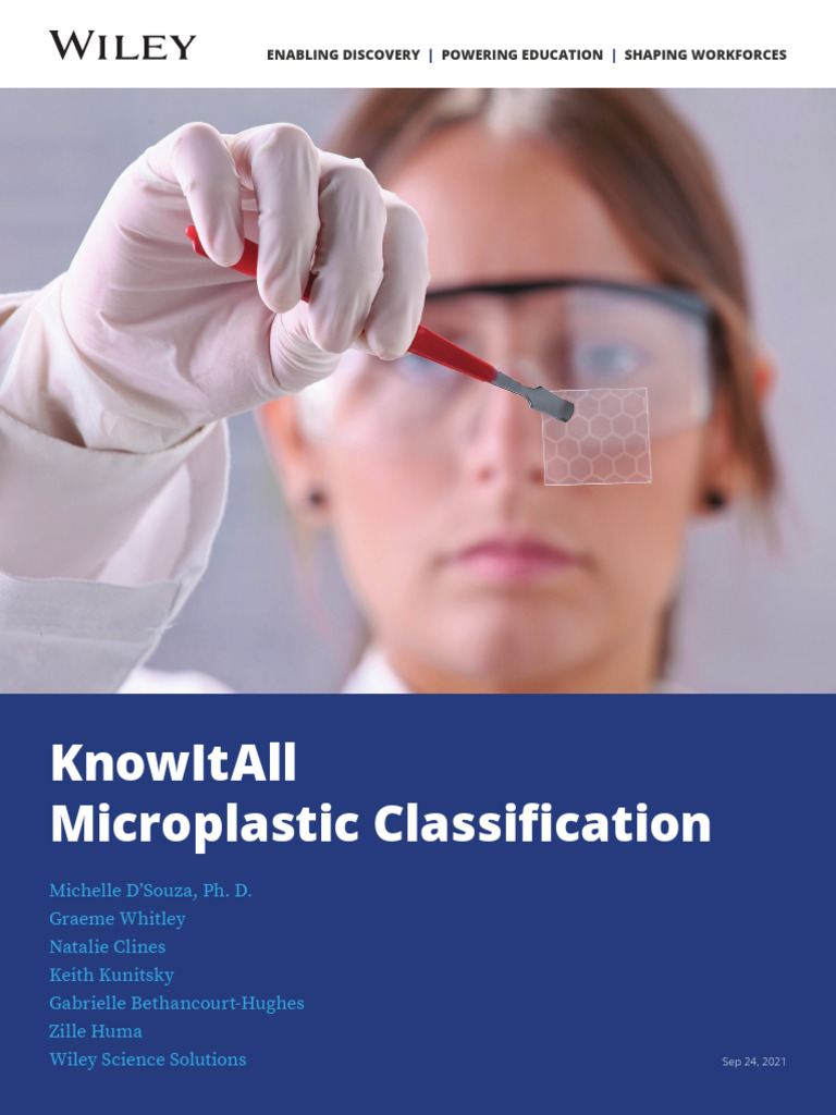 KnowItAll Microplastic Classification Whitepaper | PDF | Infrared ...