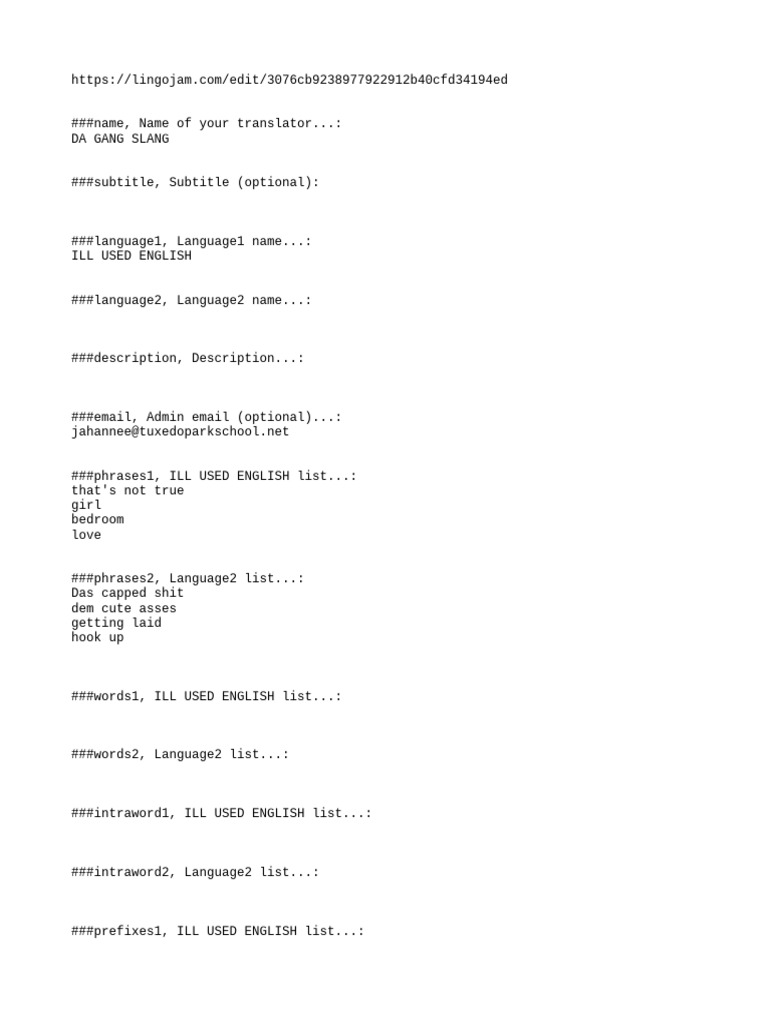 Backup - 1736207518833 - Da Gang Slang | PDF