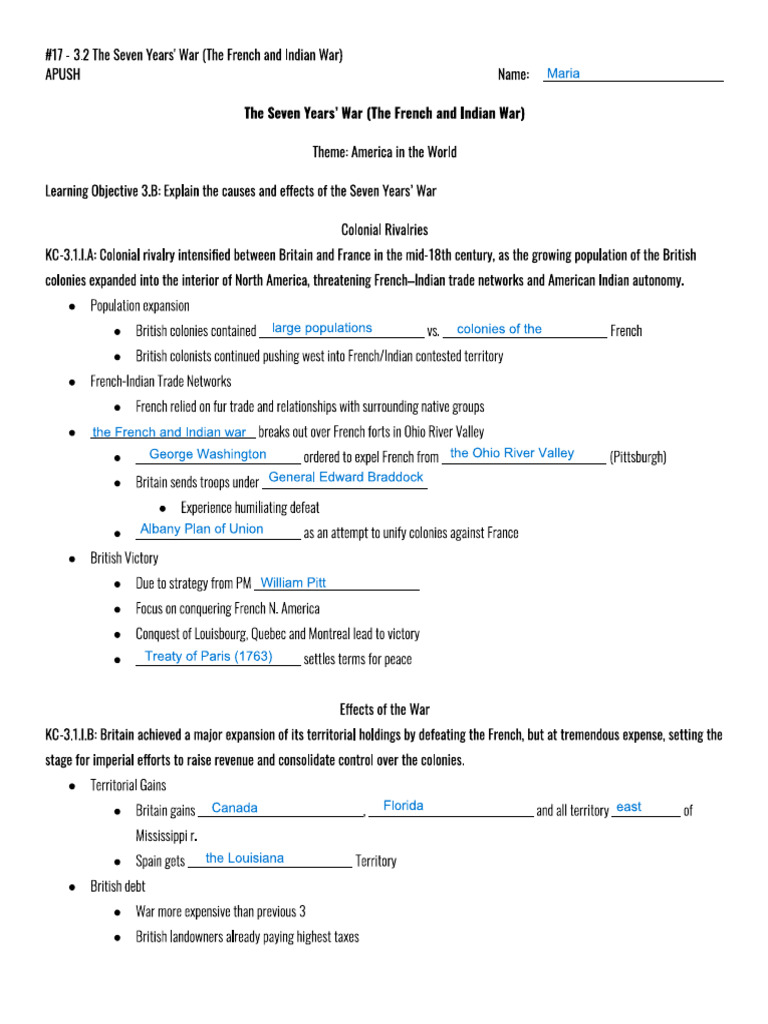 Maria Gray Period 3 Review 2 | PDF