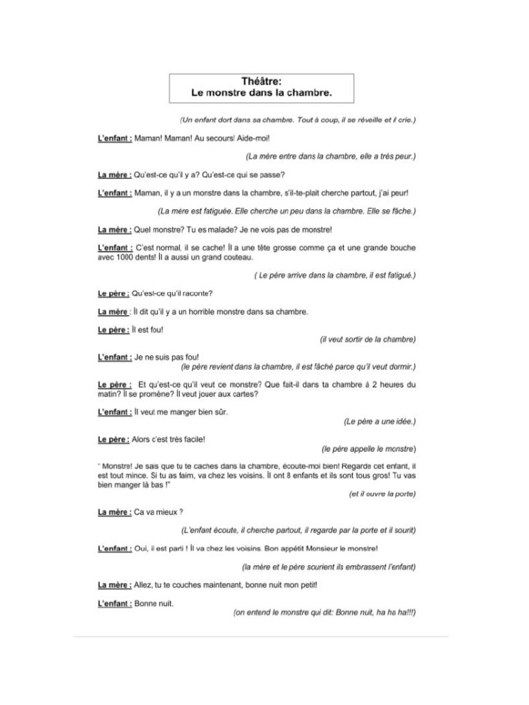Le monstre dans la chambre | PDF