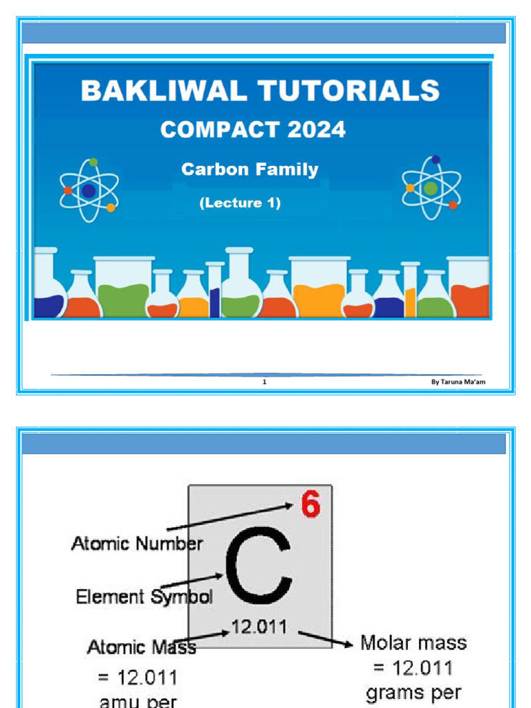 Bakliwal Tutorials: Chemical Concepts | PDF