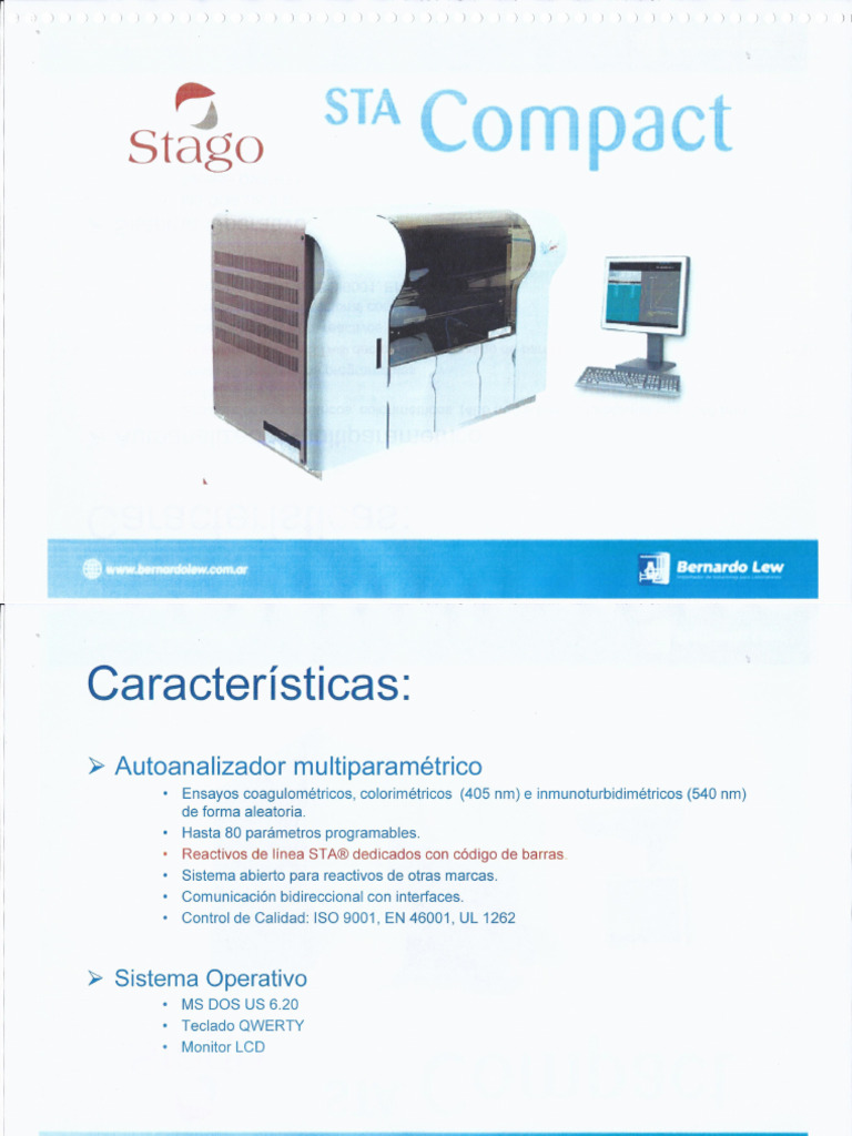 Capacitación STA Compact - Mantenimiento | PDF