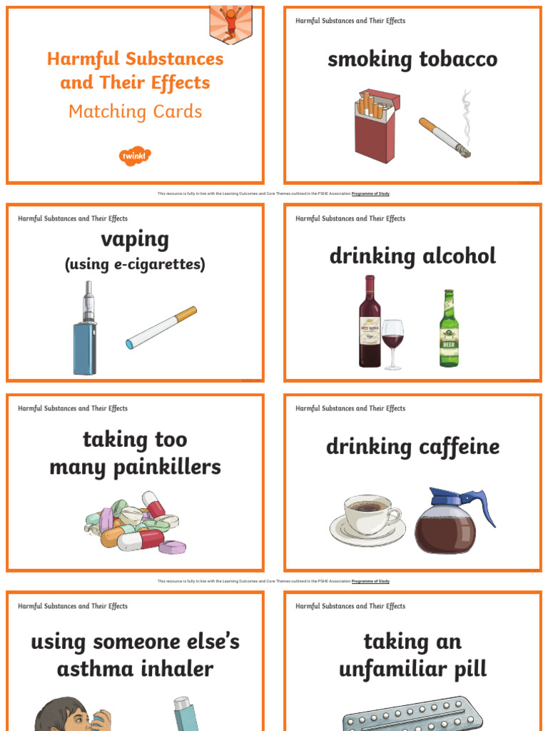 Effects of Harmful Substances | PDF | Electronic Cigarette | Vomiting