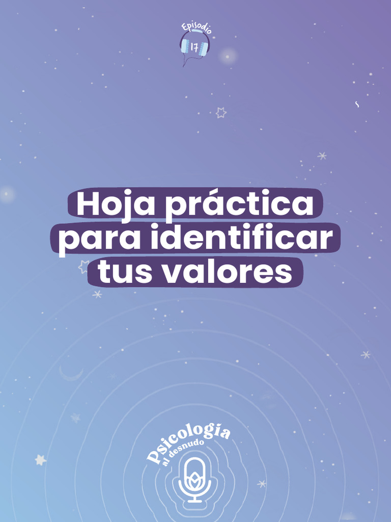 Identifica tus valores fundamentales | PDF | Motivación | Motivacional