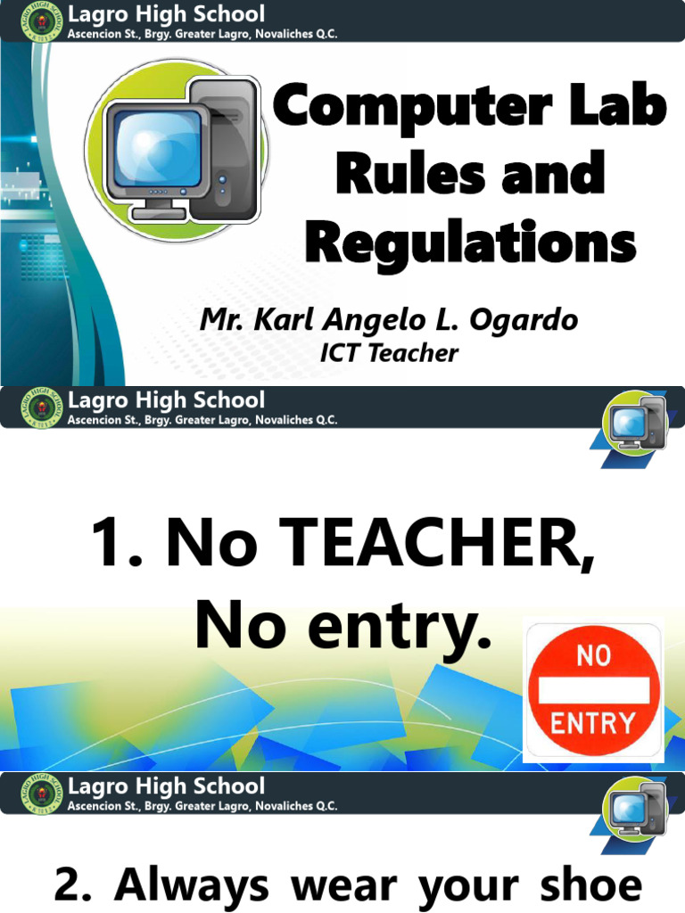 ComLab-Rules-and-Regulations (1) | PDF | Computer Hardware | Computer ...