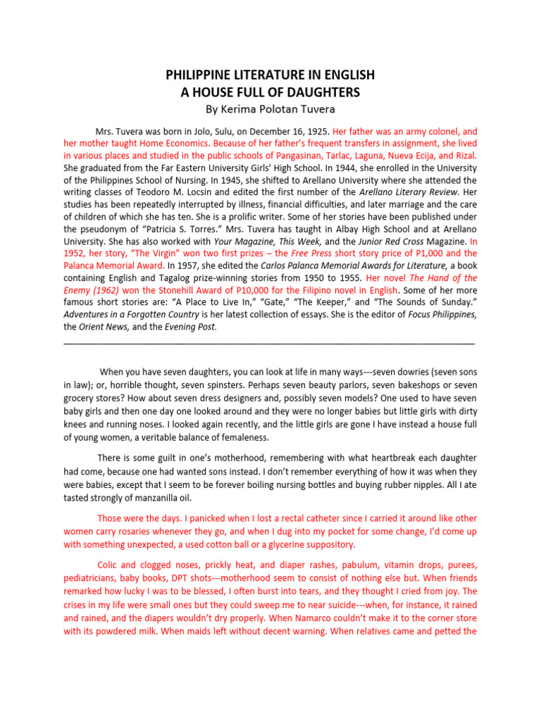 Insights on Motherhood and Daughters | PDF