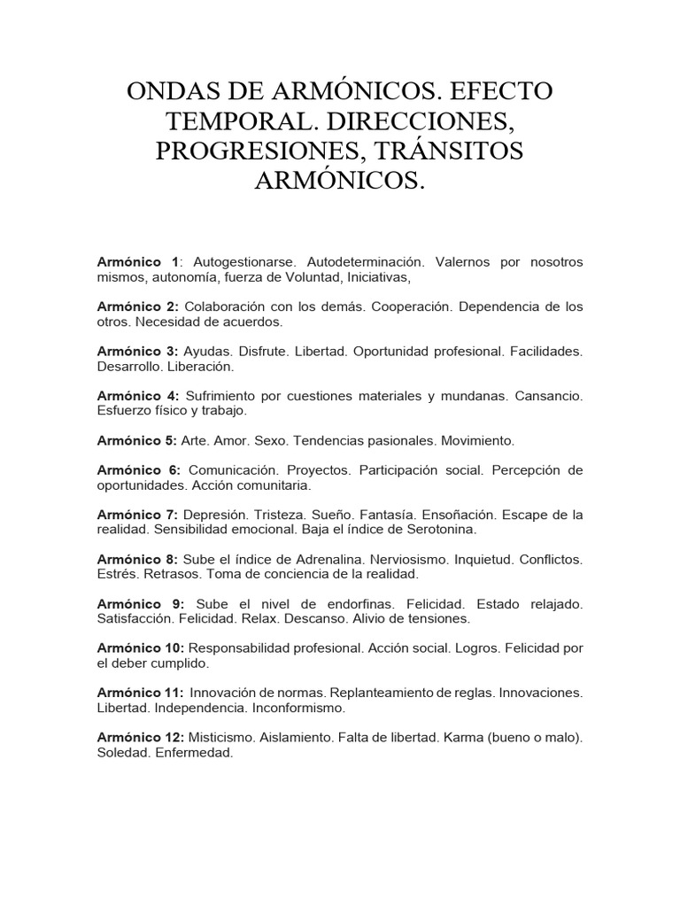 ondas armonicas temporales | PDF