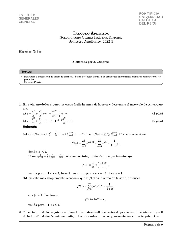 PD4 2022.1 | PDF | Calculo diferencial | Ecuaciones
