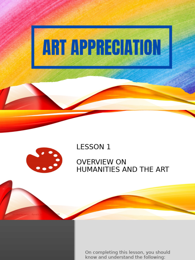 HUMANITIES Lesson 1 Overview On Humanities | PDF | The Arts | Fine Art