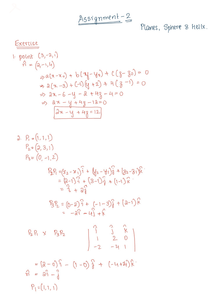 Planes, Sphere, Helix | PDF