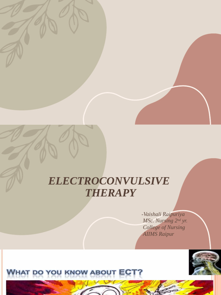ECT Practice Teaching | PDF | Electroconvulsive Therapy | Major Depressive Disorder