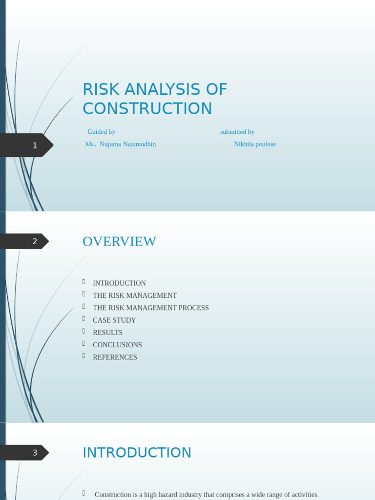 Construction Risk Analysis Overview | PDF | Risk | Risk Management