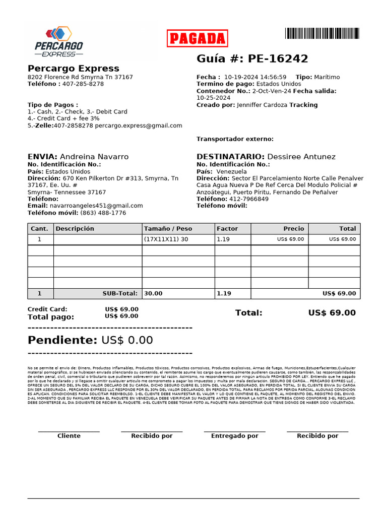 Invoice Report | PDF