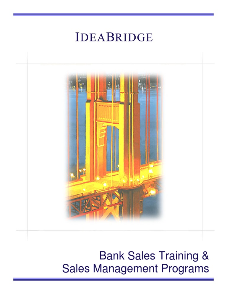 Sales Training | PDF | Sales | Banks
