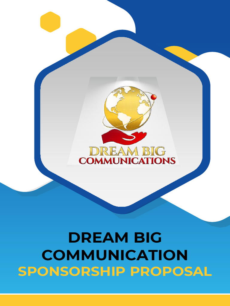 Dream Big Communication Sponsorship Proposal | PDF
