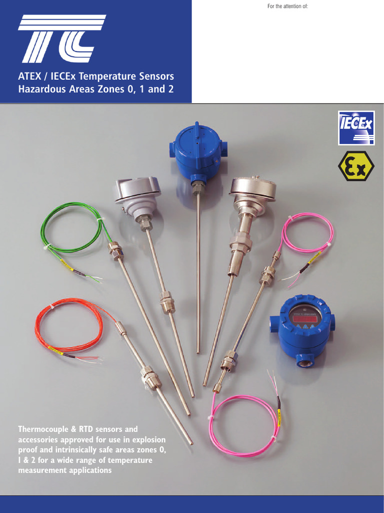 ATEX IECEx Temperature Sensors Hazardous Areas Zones 0 1 2 | PDF ...