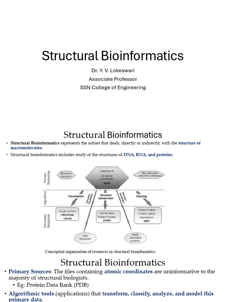 Lecture2 Structural Bioinformatics Pdf Protein Data Bank