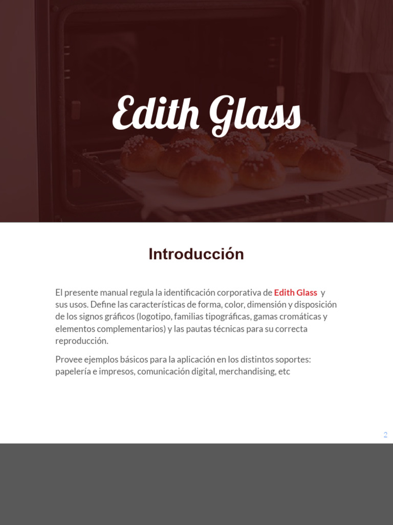 MANUAL DE IDENTIDAD Edith Glass - Bold | PDF | Color | Marca