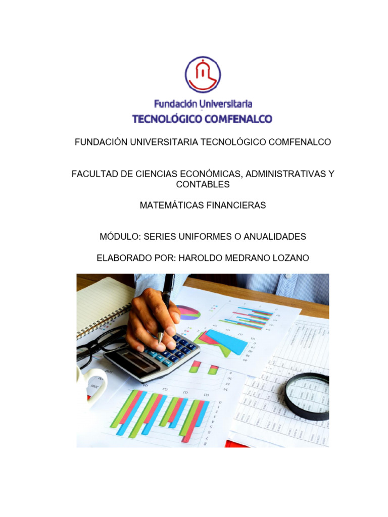 Módulo Series Uniformes o Anualidades | PDF | Interés | Tasas de interés
