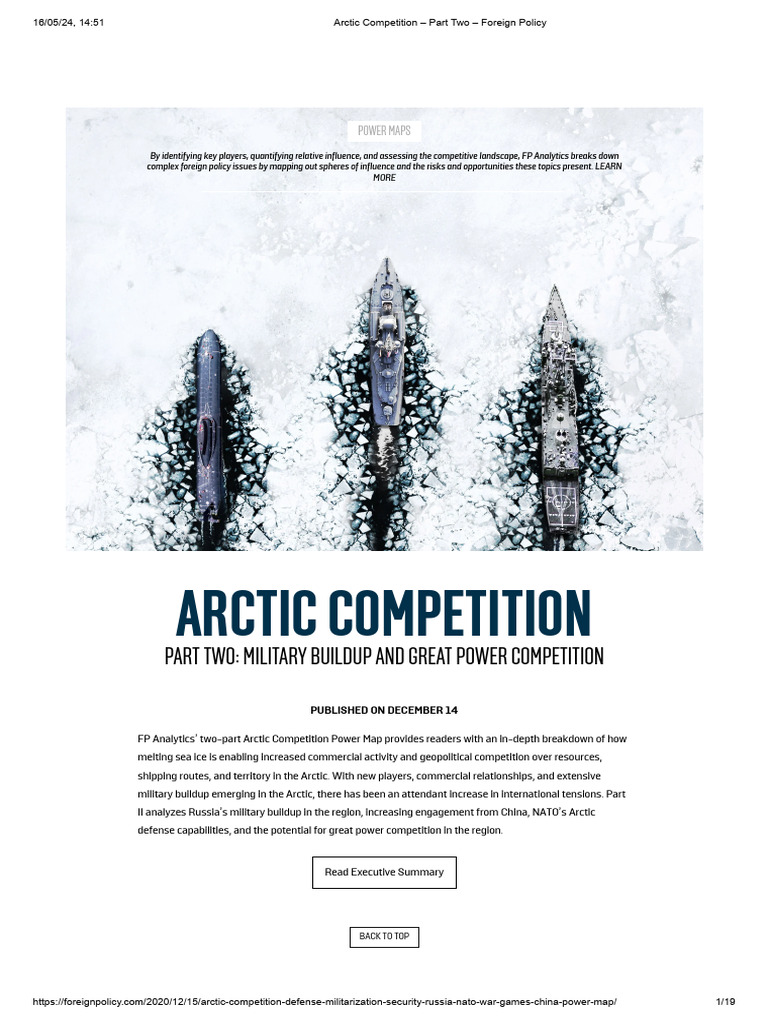Arctic Competition - Part Two - Foreign Policy | PDF | Russia | World ...