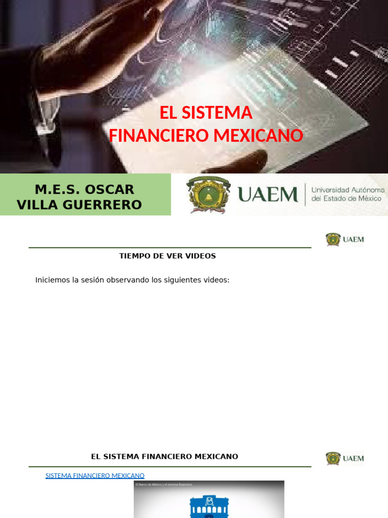 Sistema Financiero Mexicano | PDF | Bancos | Bolsa de Valores