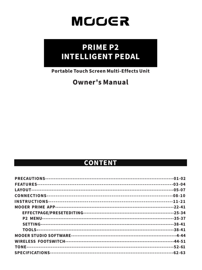 Prime P2 - Manual - EN | PDF