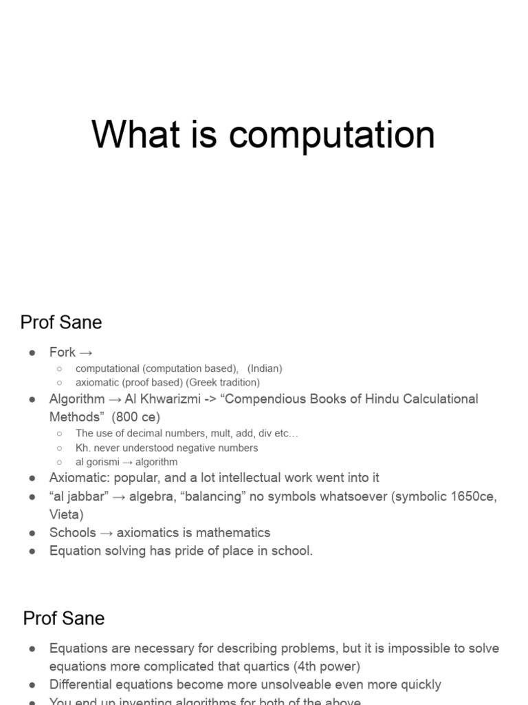 lec 2 What is computation | PDF | Summation | Mathematical Logic