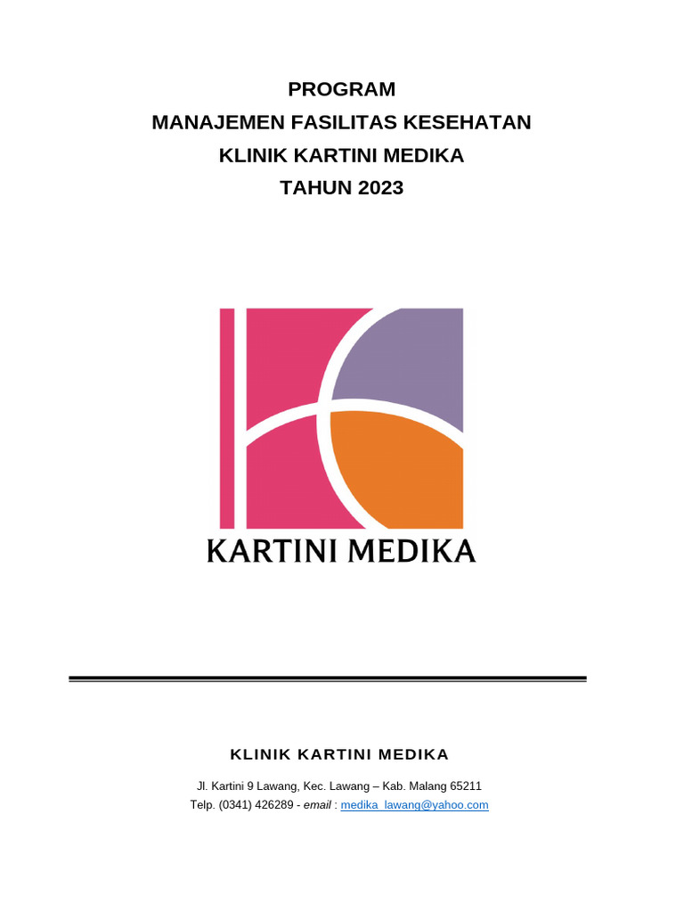 (KKM) Sk+program Manajemen Fasilitas | PDF