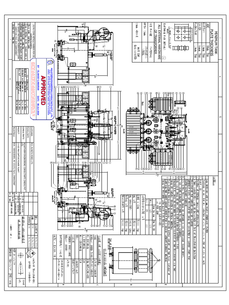 50#60 MVA GA Drawing | PDF | Electrical Engineering | Electricity