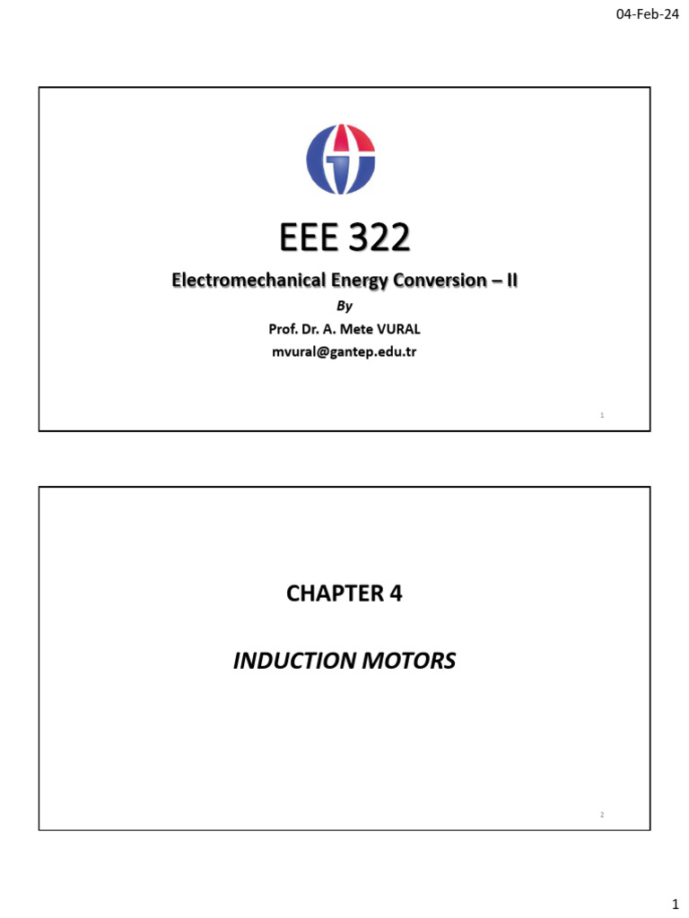 chapter 4 | PDF | Electric Motor | Transformer