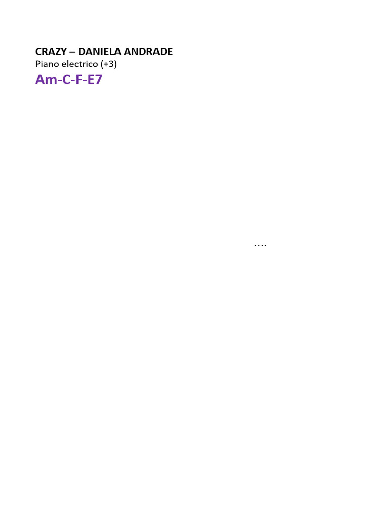 CRAZY Letra+Acordes | PDF