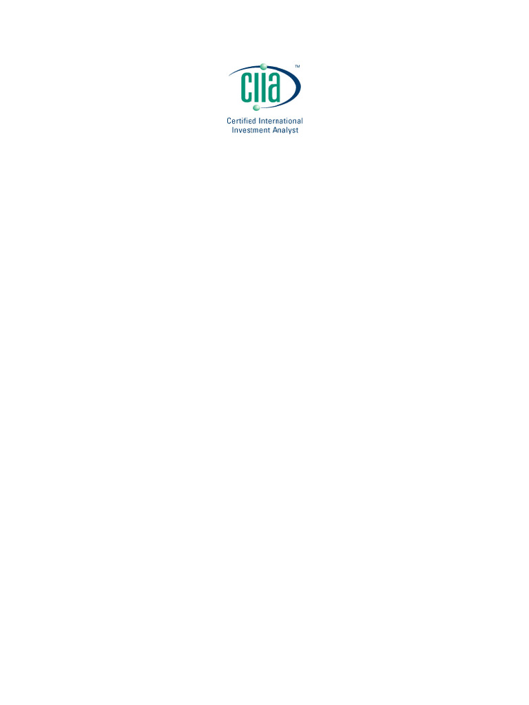 CIIA Examination Syllabus 2024-2025 | PDF | Futures Contract | Option ...