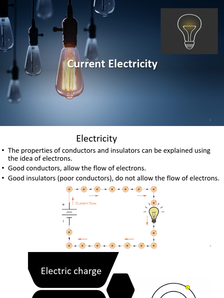 Understanding Electric Current Basics | PDF | Electrical Resistance And ...