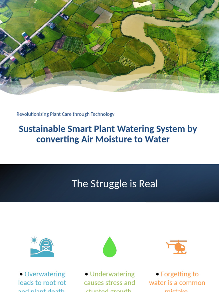 Agriculture Monitoring System Presentation | PDF | Agriculture | Water