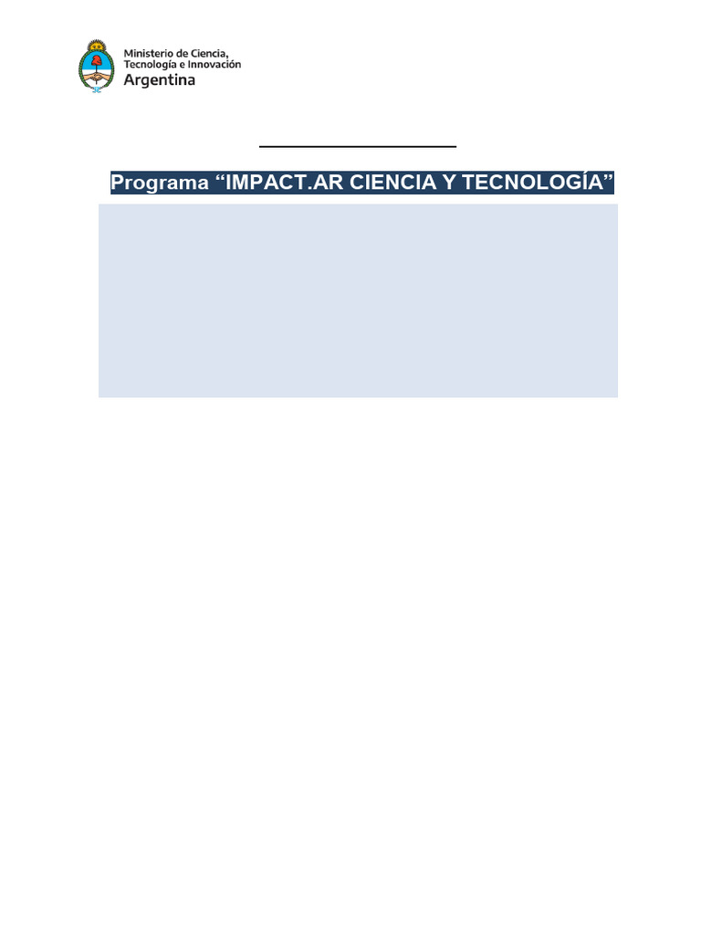 Bases Impactar 2022 | PDF | Investigación y desarrollo