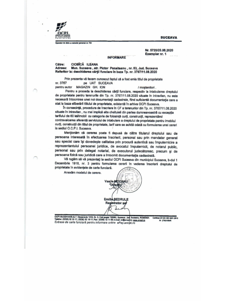 Document 6 Informare | PDF